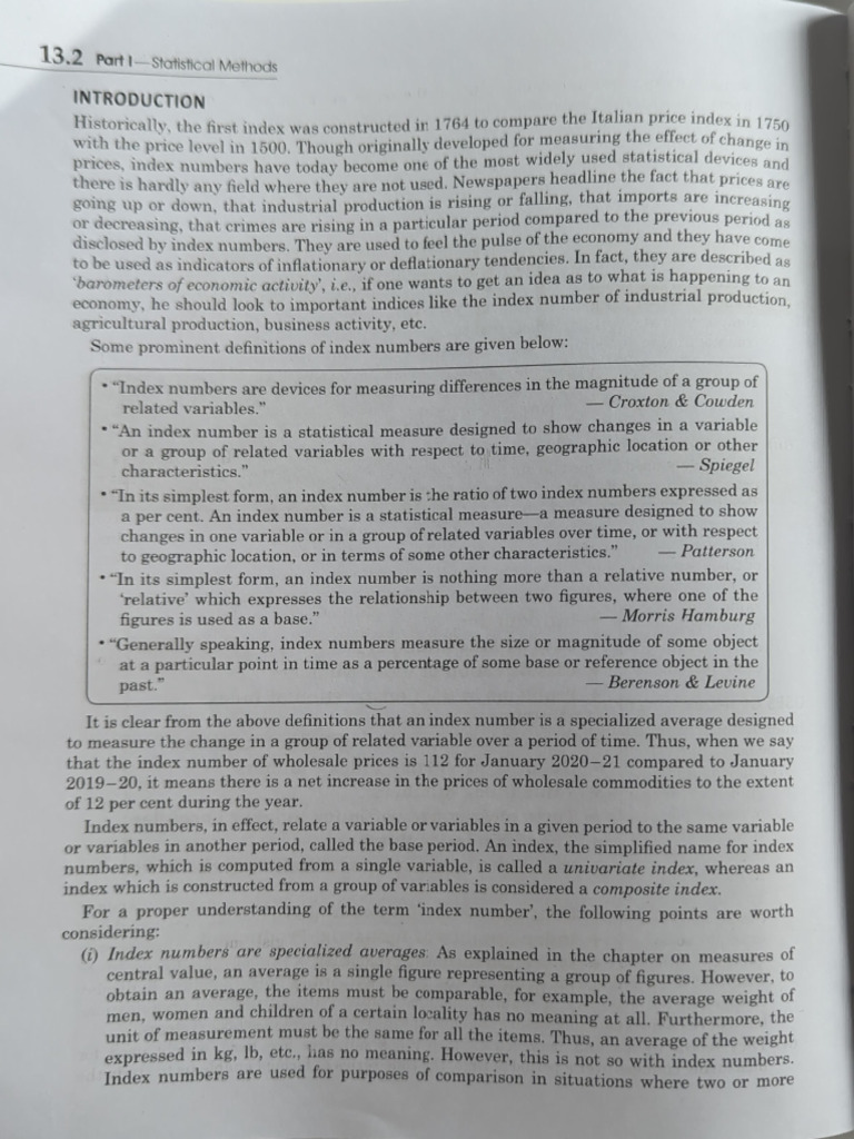 Index Number 1 | PDF | Index (Economics) | Economies