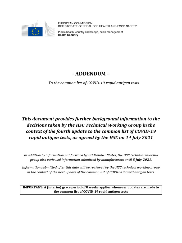 Covid-19 Rat Common-List Addendum en | PDF | Health Sciences | Biology