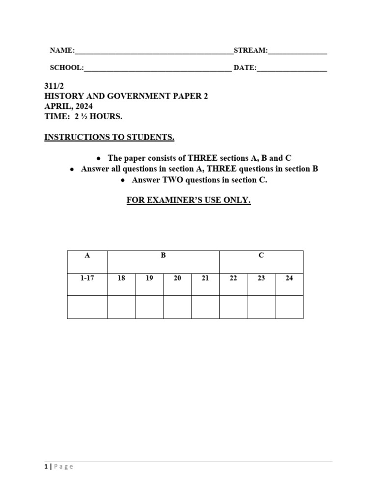 HISTORY PP2 Assign-1 | PDF | Africa