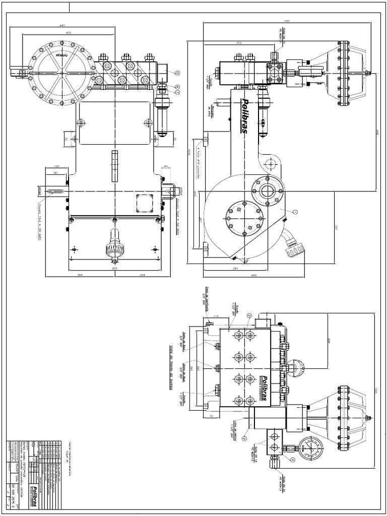 00 005 2675 Bomba Polibras Modelo PB750-P26 (Dimensões) | PDF