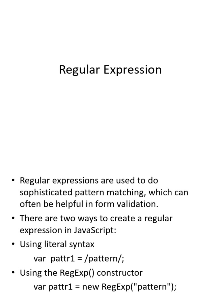 Regular Expression | Download Free PDF | Regular Expression | Encodings
