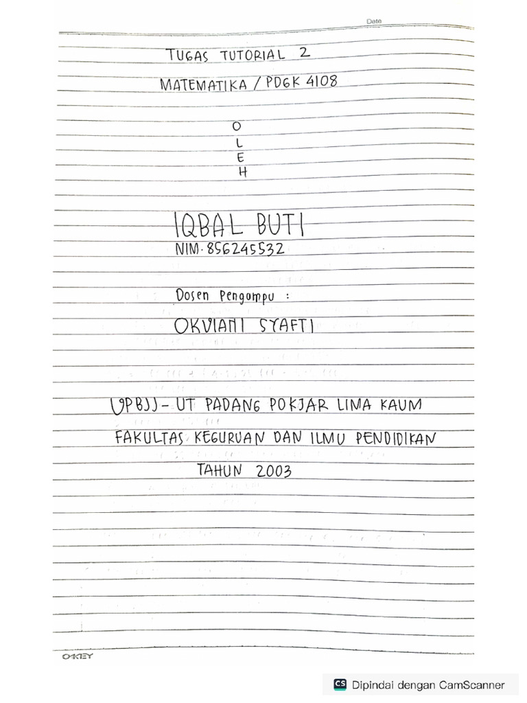 TT 2 Iqbal Buti-856245532-Matematika PDGK 4108 | PDF