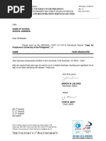 PUP Admission Document | PDF | Identity Document | Birth Certificate