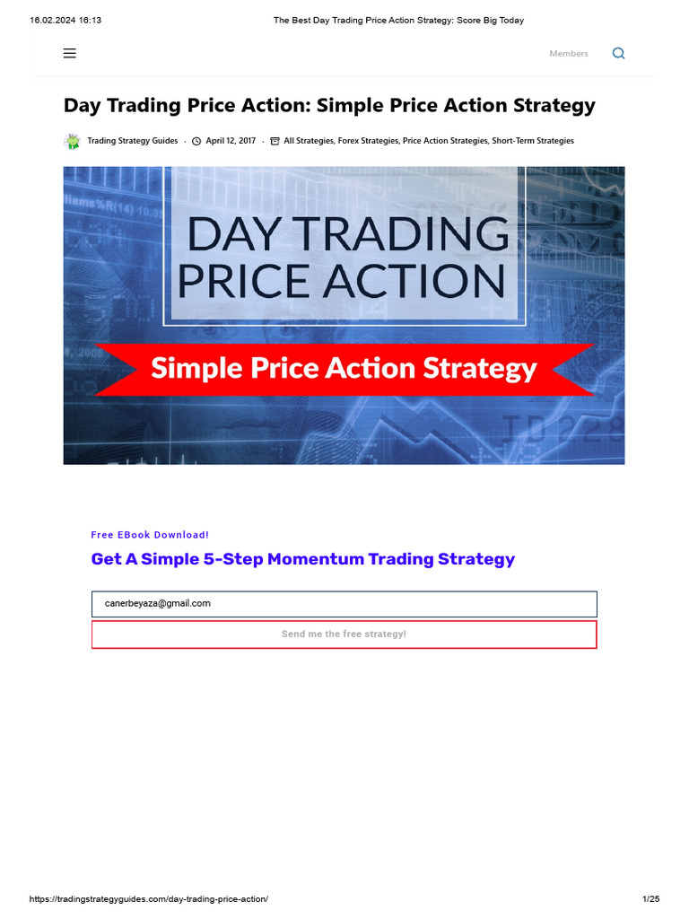 The Best Day Trading Price Action Strategy - Score Big Today | PDF ...
