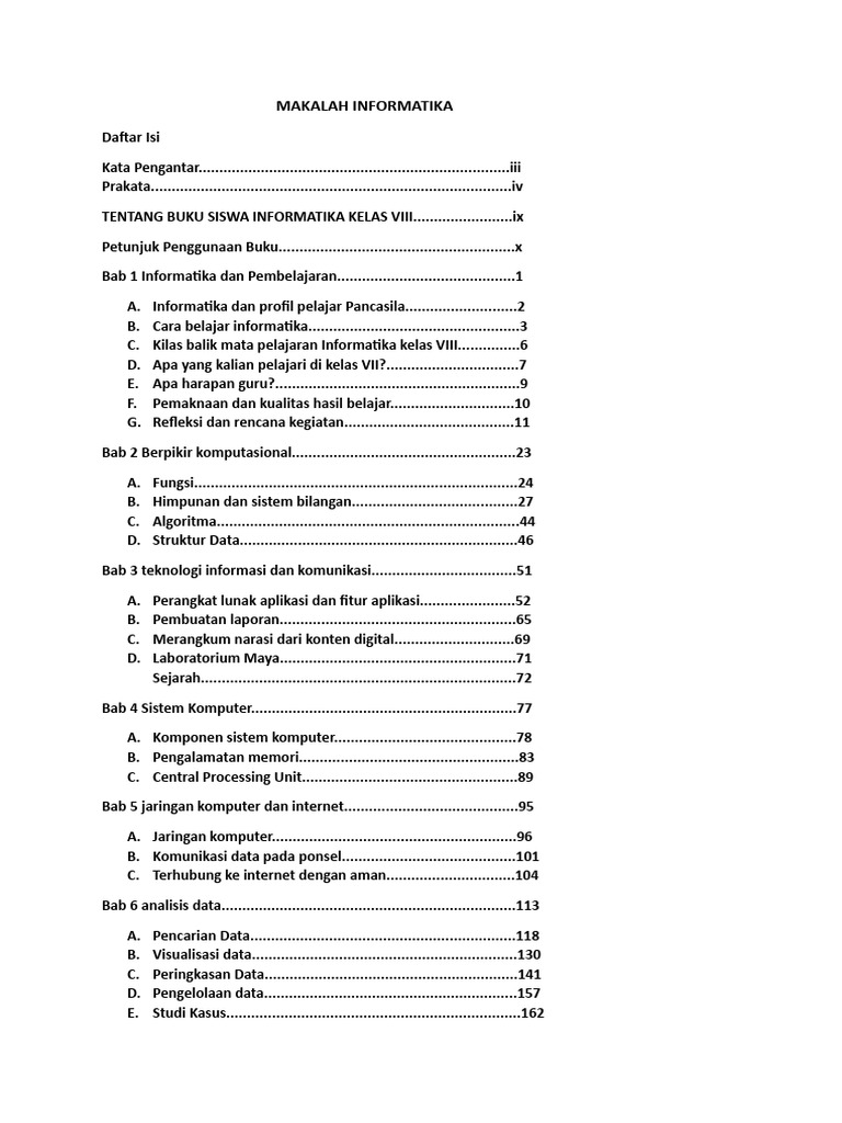 Makalah Informatika Andini | PDF
