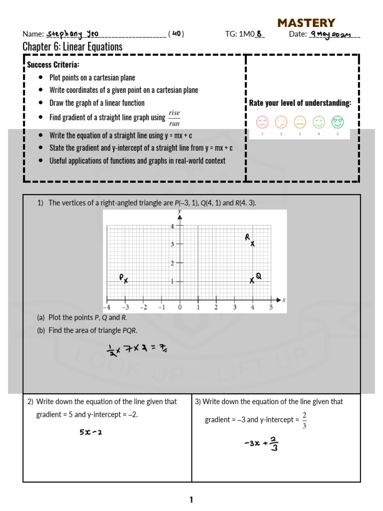 Chapter 6 Linear Functions and Graphs | PDF