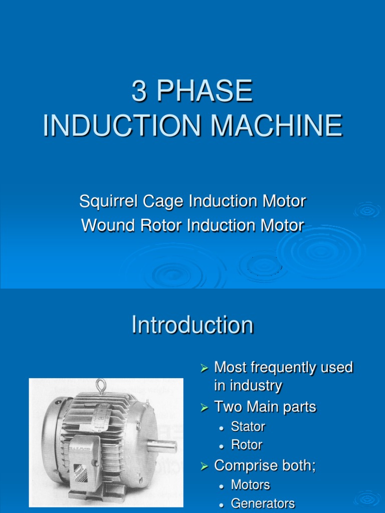 3-Phase Squirrel Cage Induction Motors | PDF | Electromagnetic ...