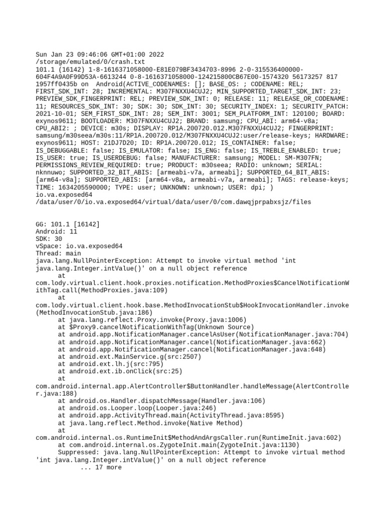 Crash Pdf Java Programming Language Android Operating System 