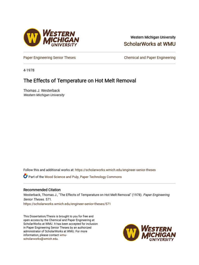 The Effects of Temperature On Hot Melt Removal | PDF | Adhesive ...