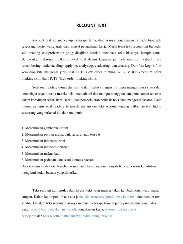 Materi Biography (Recount Text) New | PDF | Sains & Matematika