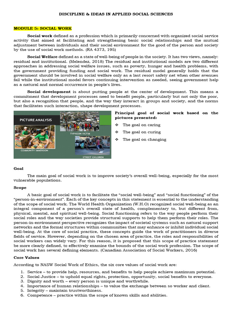 Diass Q4 Modules 5 9 | PDF | Social Work | Communication