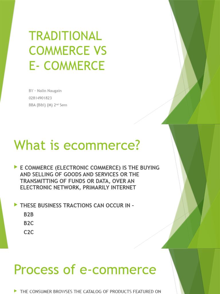 Traditional Commerce Vs e Comm | PDF | E Commerce | Retail