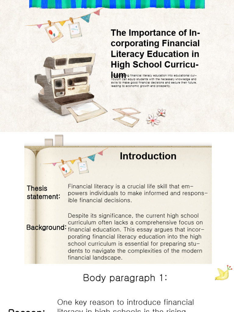 Financial Literacy in High School Curriculum | PDF | Literacy ...