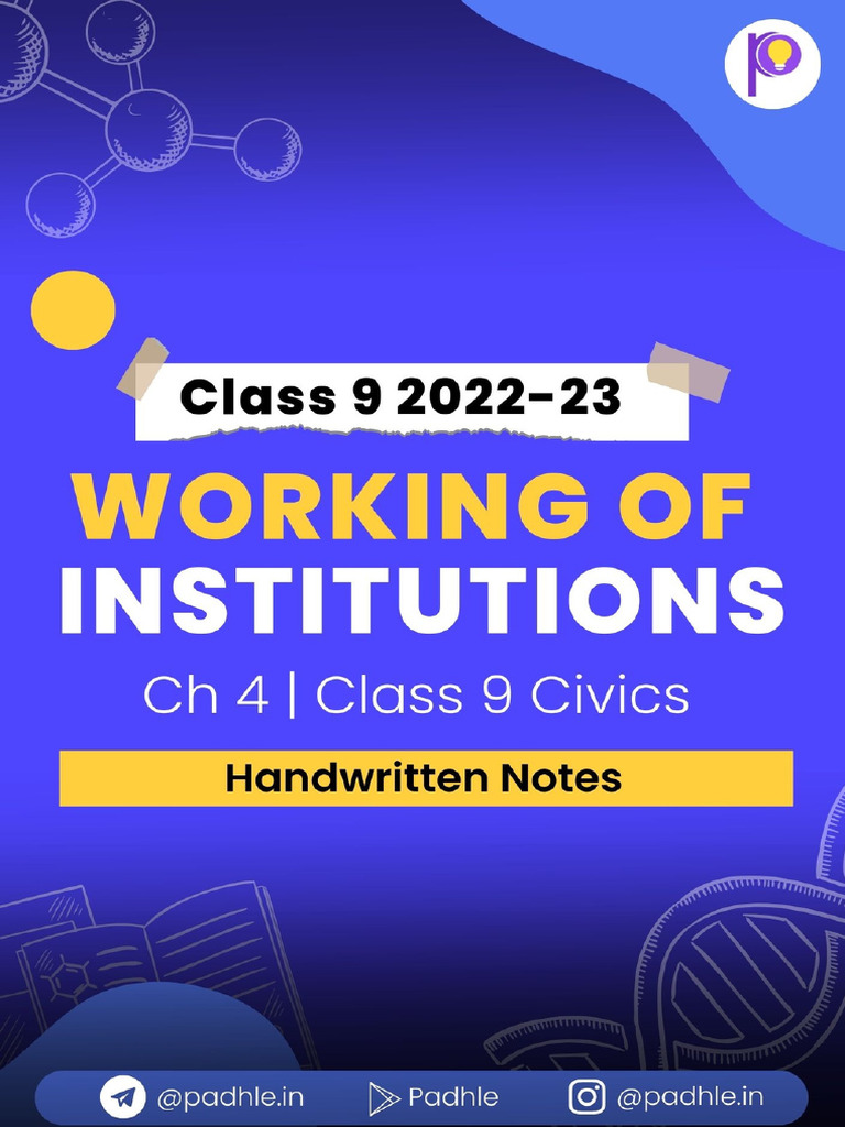 Working of Institutions | PDF