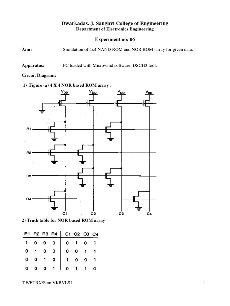 Bvlsi 06 | PDF | Read Only Memory | Logic Gate