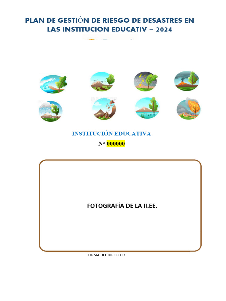 Modelo de Plan de GRD Valido 2024 | PDF | Radiación | Relámpago