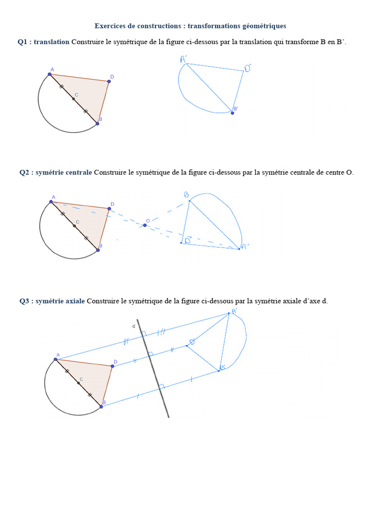Transformations Géométriques Pratiques | PDF