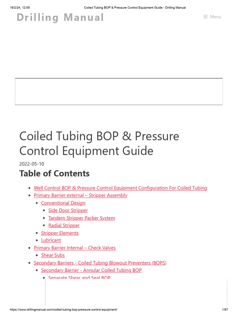 Control Depresion Equipo | PDF | Pipe (Fluid Conveyance) | Valve