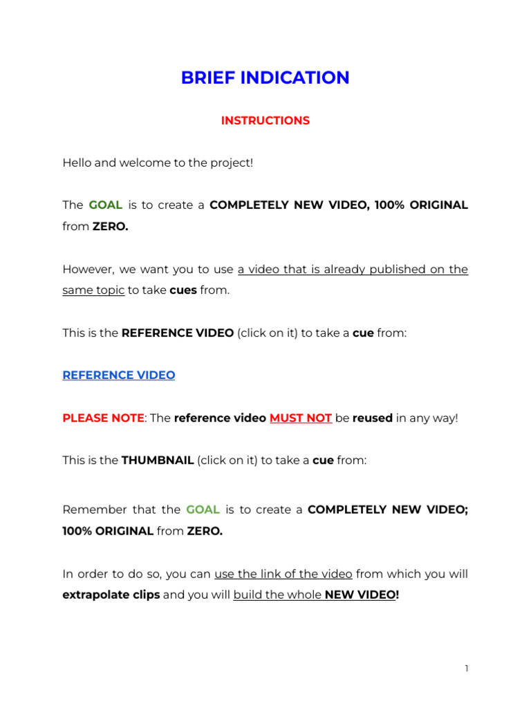 Vintage Channel - Brief Video 8 | PDF