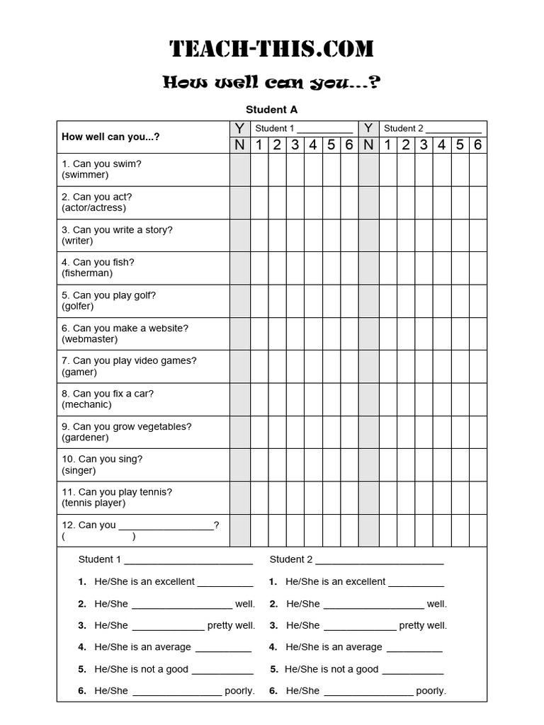 How Well Can You... | PDF | Language Families | Linguistic Typology