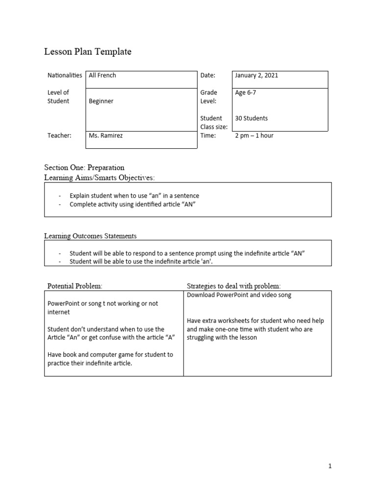 FELD lesson plan | PDF | Lesson Plan | Worksheet