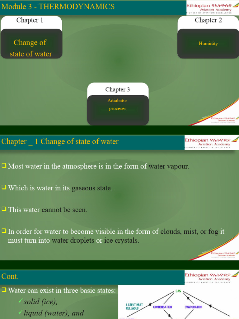 Module 3 Thermodynamics | PDF | Humidity | Water Vapor