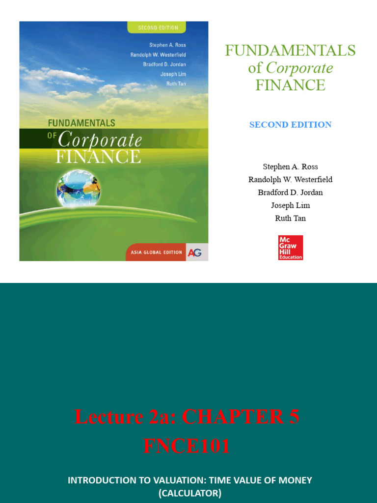 Lecture 2A | PDF | Present Value | Interest