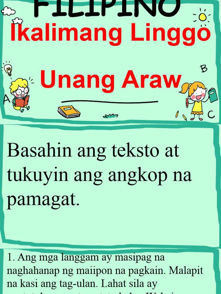 Filipino 2 Q4 W5 D1 4 | PDF