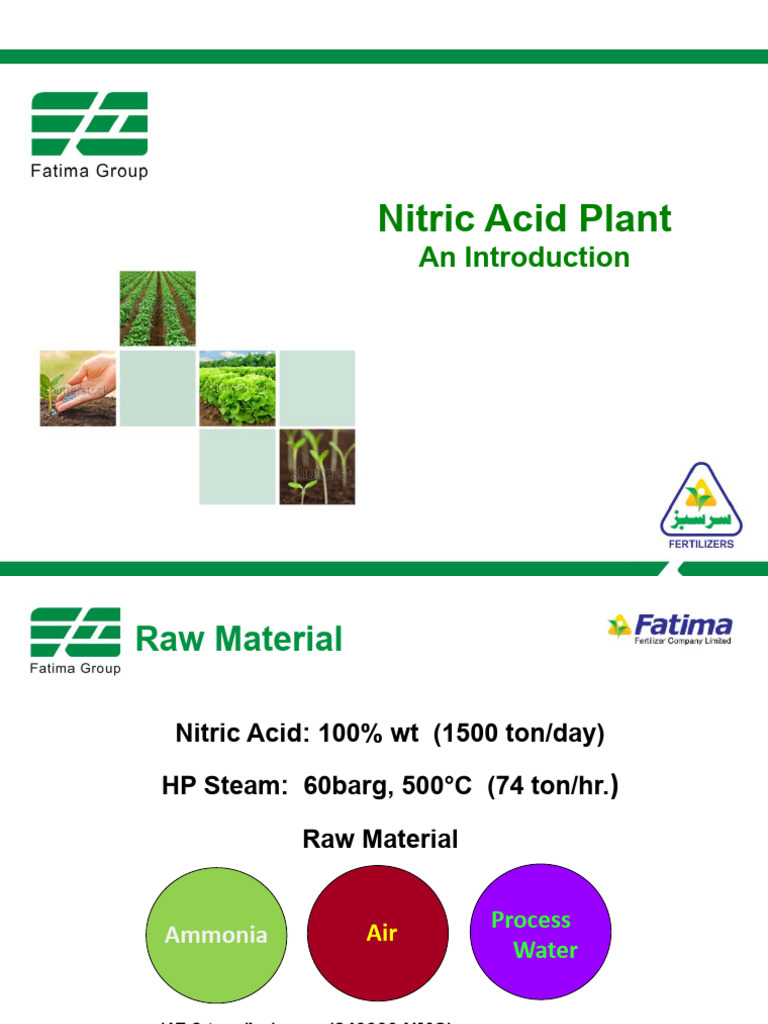 Nitric Acid Presentation | Download Free PDF | Nitric Acid | Energy Technology