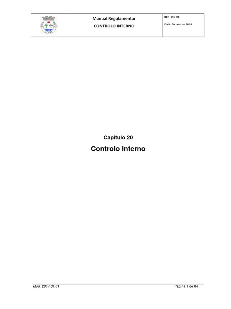 Controlo Interno | PDF | Qualidade (negócios) | Despesa