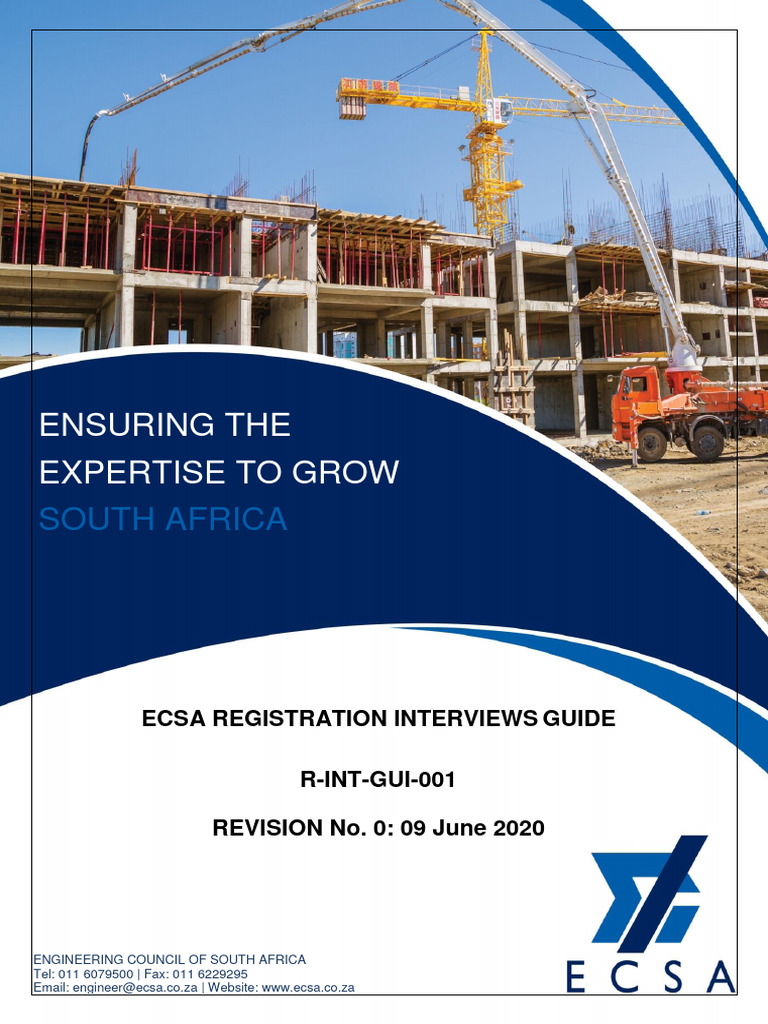 ECSA Registration Interviews Guide | PDF | Identity Document | Information