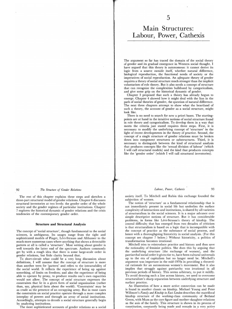 R. W. Connell - Gender and Power - Society, The Person and Sexual ...