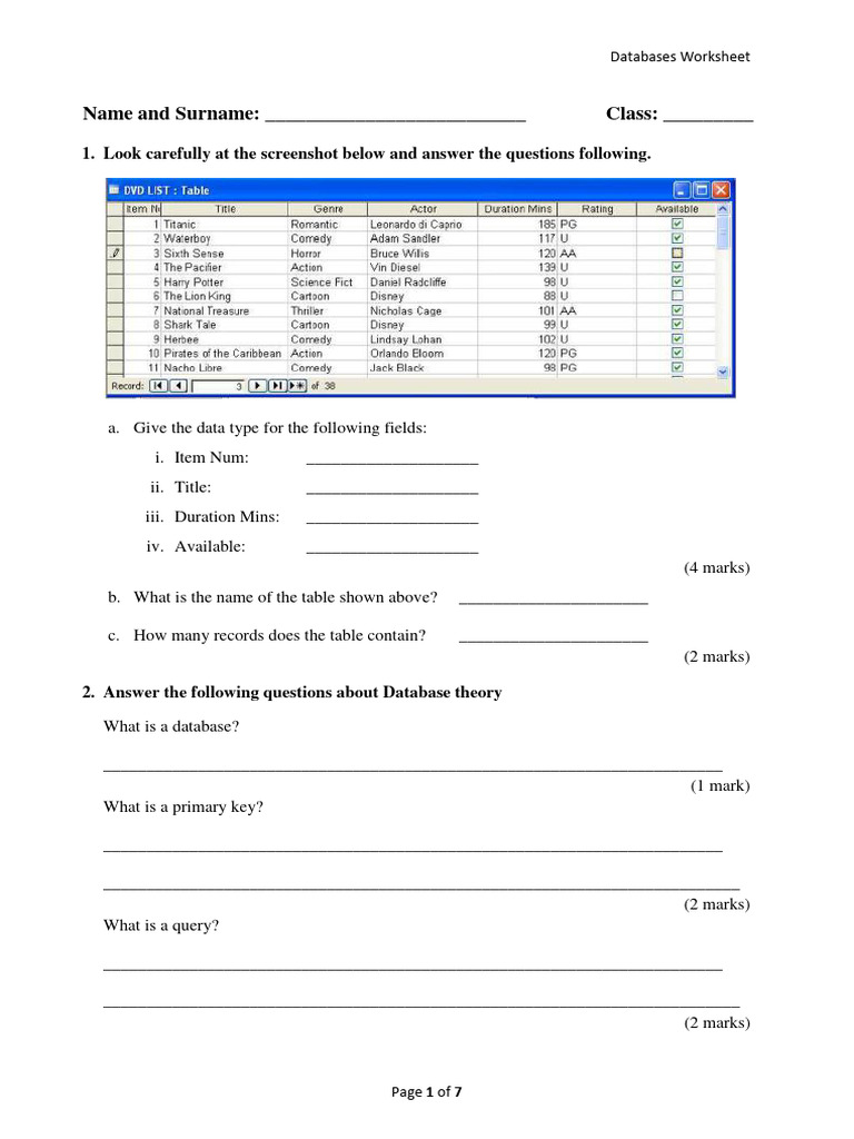 Databases HomeWork | PDF | Databases | Table (Database) Databases HomeWork | PDF | Databases | Table (Database)