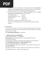 Method Statement For Cable Laying-Usj | PDF | Cable | Electrical Conductor