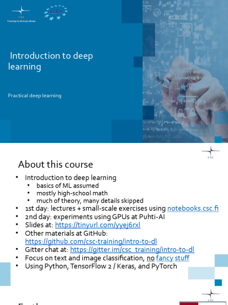 Introduction To Deep Learning | PDF | Machine Learning | Deep Learning