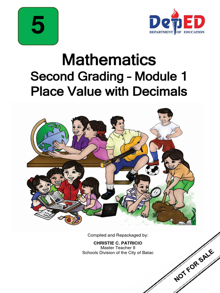 Q2W1 MATH5 Module1 Place Value With Decimals 1 | PDF | Numbers | Learning