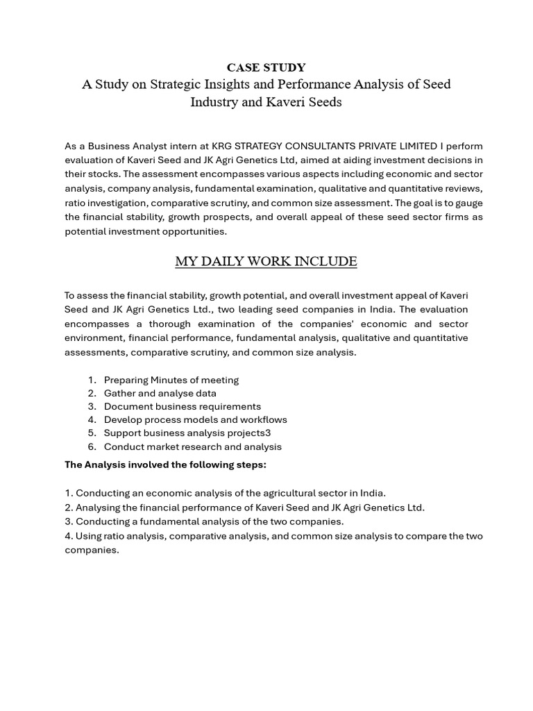 CASE STUDY_ba | PDF | Investing | Dividend