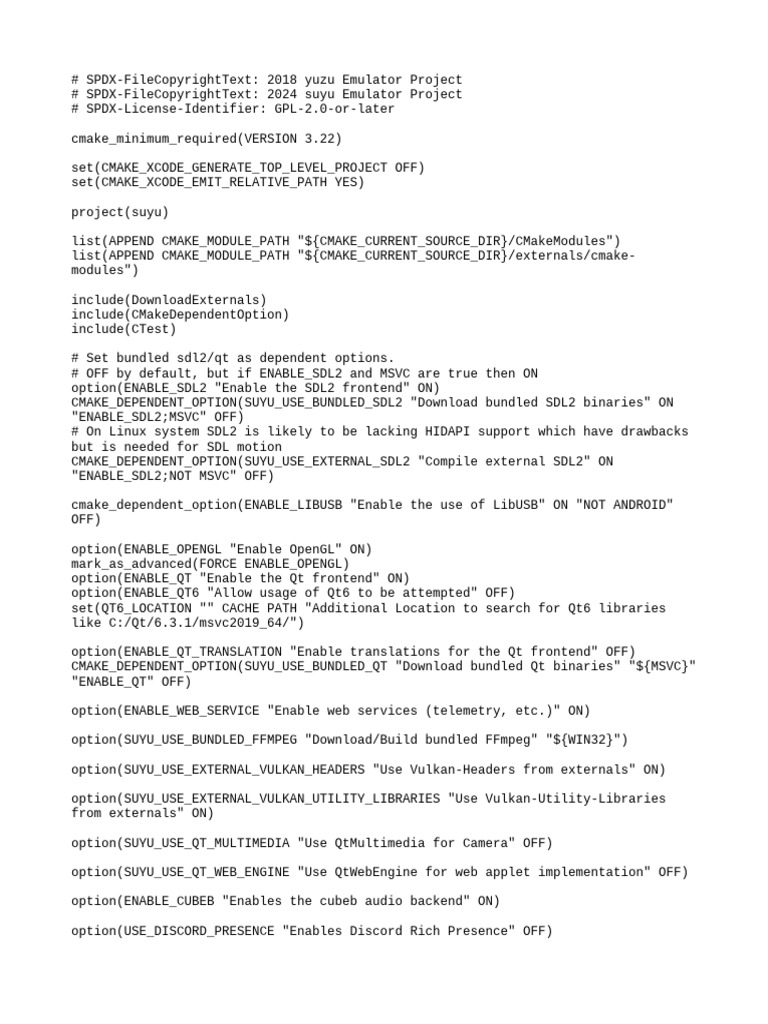 CMake Lists | PDF | Software Development | Software Engineering