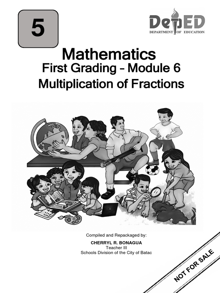 Math5 Q1 Mod6 Multiplicationoffractions-1 | PDF | Arithmetic | Mathematics