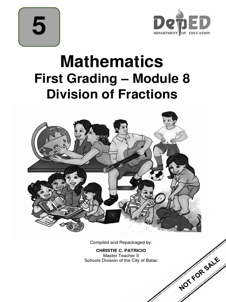 MATH 5 Q1 Wk8 Module 8 Division of Fractions | PDF | Division ...