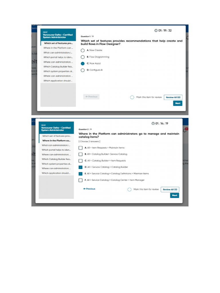 ServiceNow Vancouver Delta - Certified System Administrator (CSA) | PDF