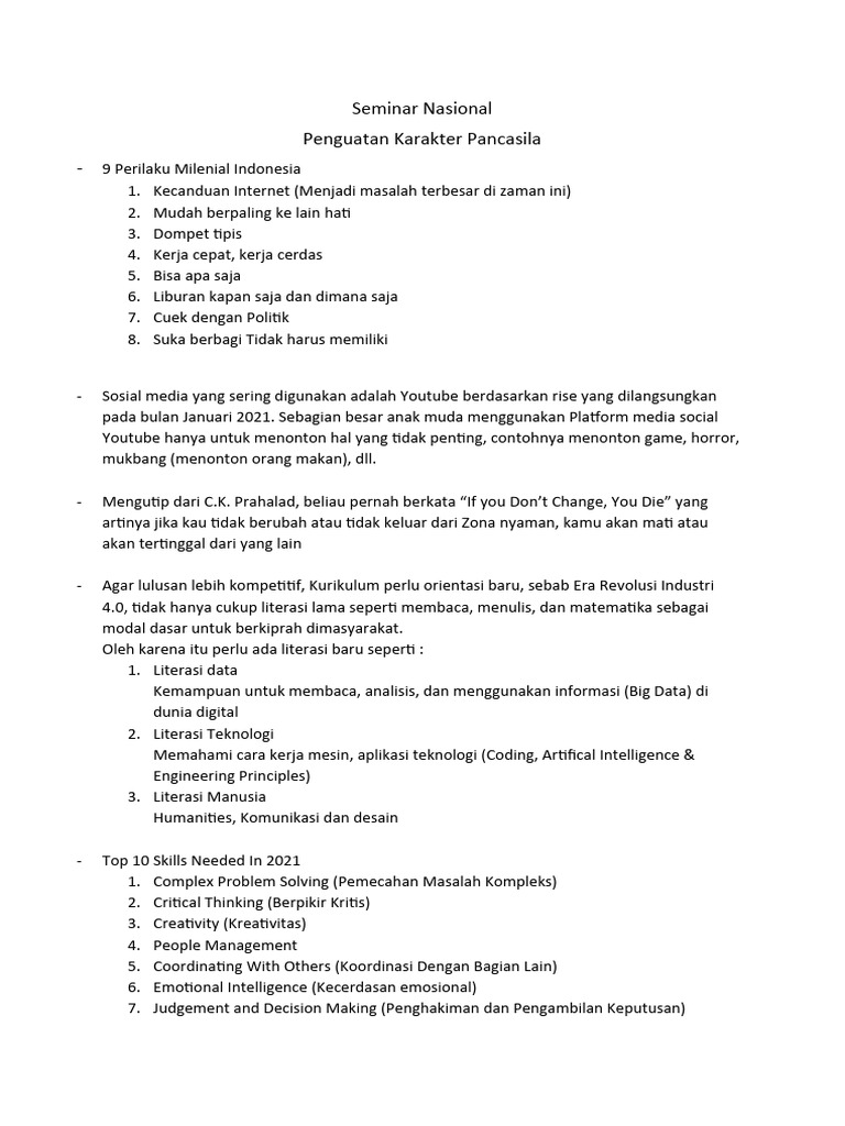 Resume Seminar Nasional | PDF