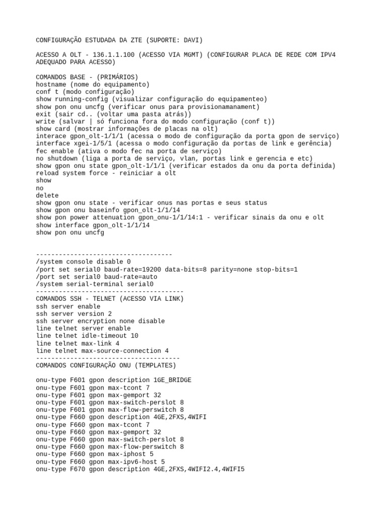 ZTE CONFIG DAVIa | PDF | Computer Science | Networking Standards
