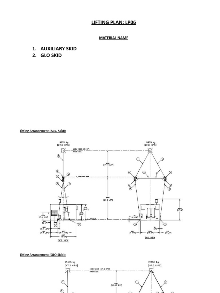 Lifting Plan 006 | PDF