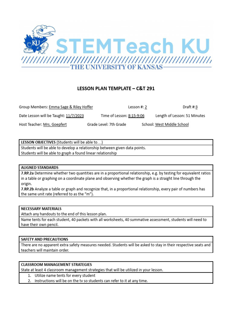 slope lesson | PDF | Lesson Plan | Line (Geometry)