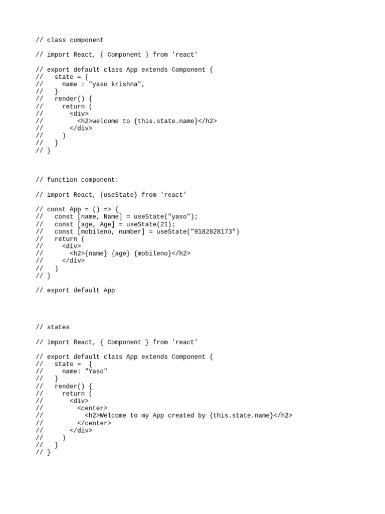 Reactjs Code in Vs Examples | Download Free PDF | Systems Architecture | Computer Science