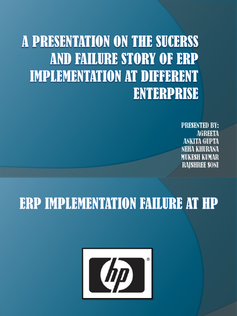 Erp Failure HP | Download Free PDF | Hewlett Packard | Enterprise ...