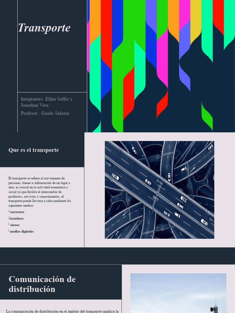 Transporte Presentacion | PDF | Logística | Transporte