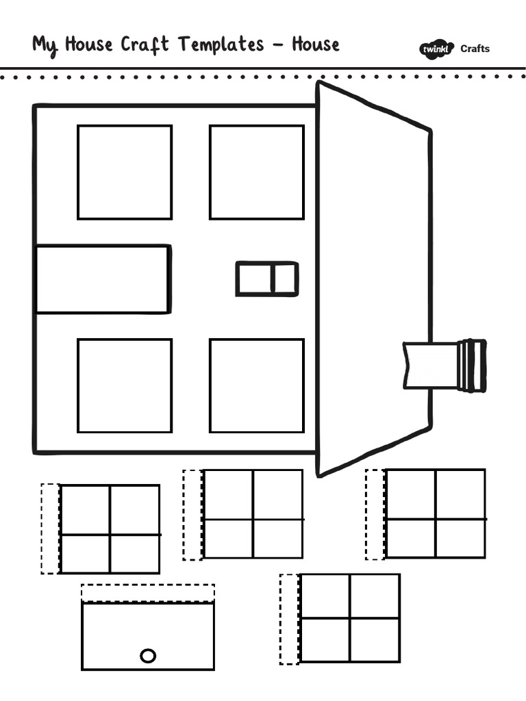 My House Craft Template | PDF
