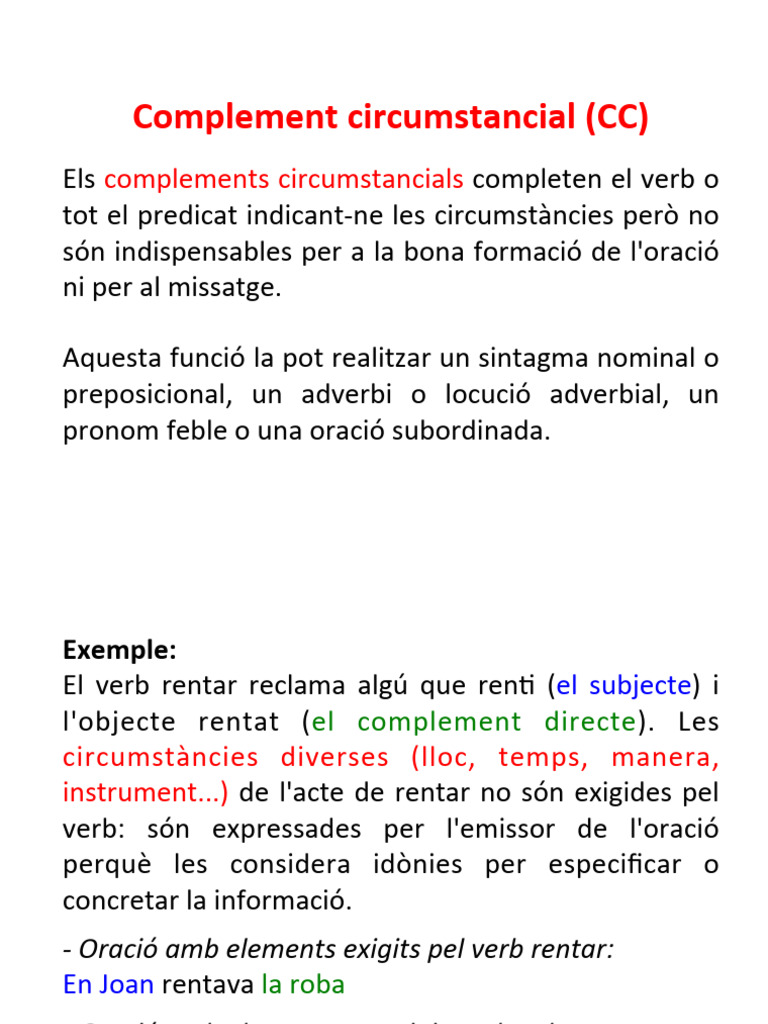 4-Complements Circumstancials | PDF